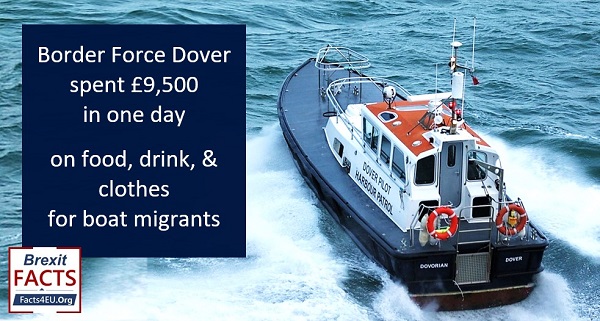 Border Force Dover spent £9,500 in one day on food, drink, and clothes ...