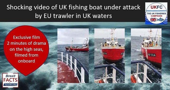 Shocking video of UK fishermen under attack by EU boat in UK waters ...